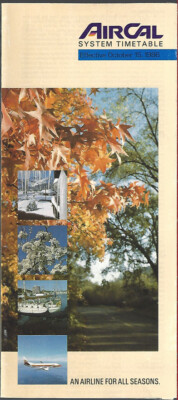AirCal system timetable 10/15/86 [9111] Buy 4+ save 50% | eBay