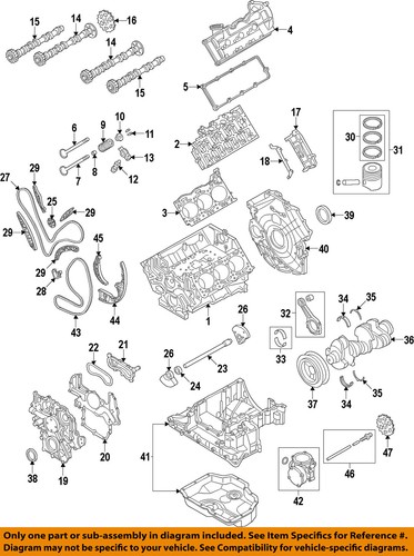 AUDI OEM 14-16 A6 Quattro Camshaft Cam-Cover Gasket 059103161AD | eBay