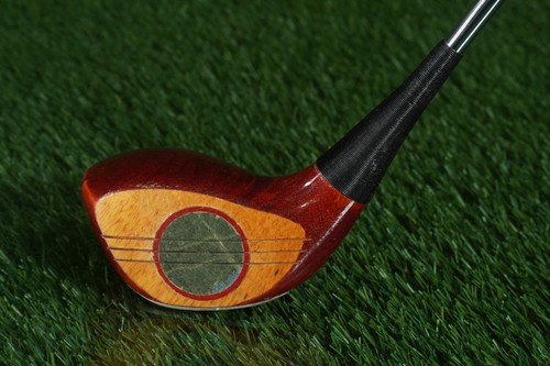 VINTAGE IMPACT PERSIMMON WOOD DRIVER RIGHT HANDED RH, REFINISHED HEAD ...