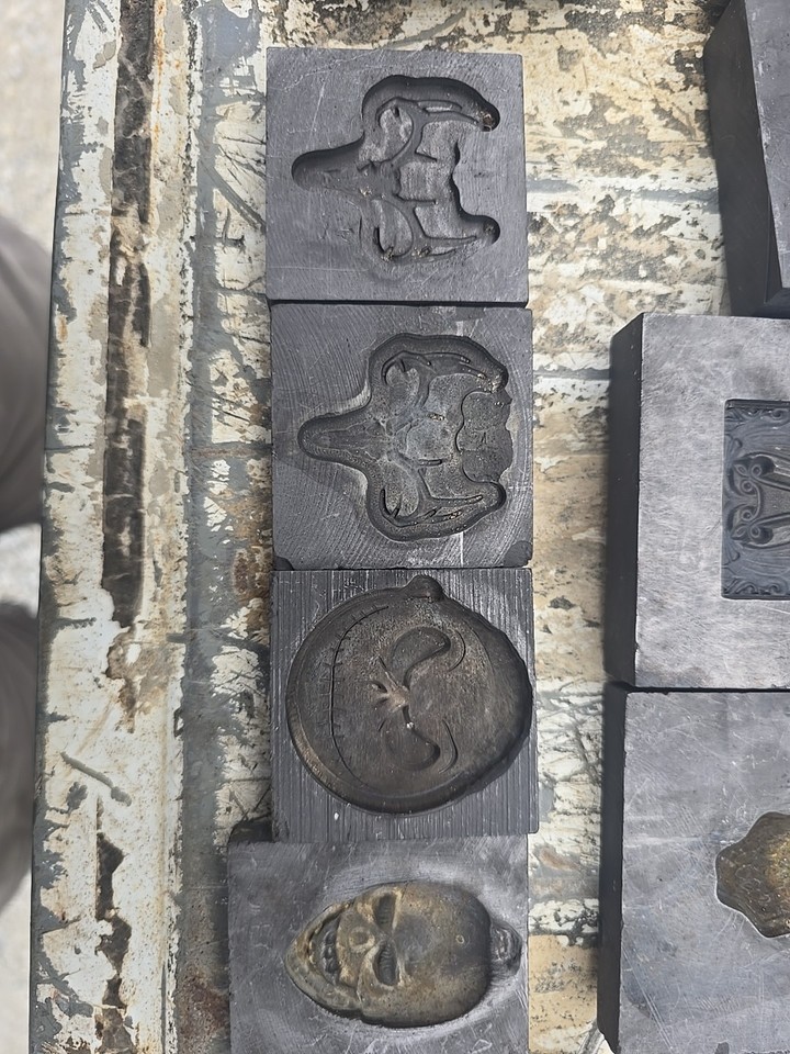 22 Used Graphite Molds Porous Crucible Metal Ingot Gold and silver ...