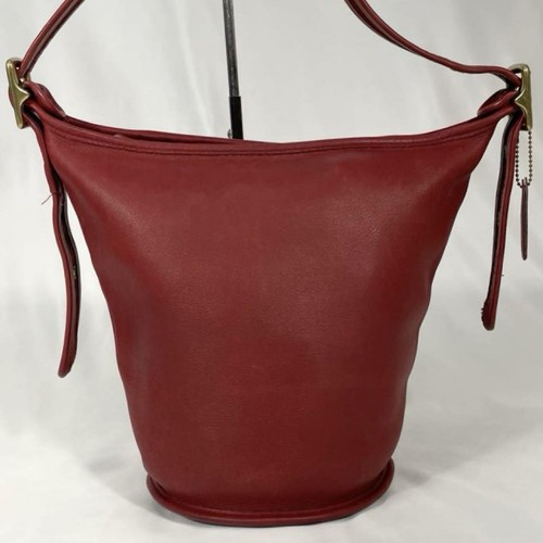 Vintage Coach 9953 Helen’s Legacy Duffle Bucket Sac Shoulder Bag Red ...