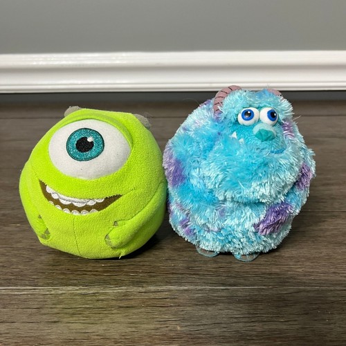 TY Disney Pixar Monsters Inc Plush Mike & Sully Beanie Ball Stuffed ...