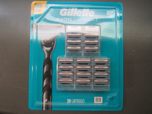 Gillette Mach3 Razor Blade Refills Only Cartridges - 20 Count (BRAND ...