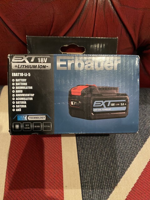 Erbauer EXT 18v Lithium Ion Battery Ebat18-li-5 - Un3480 for sale ...