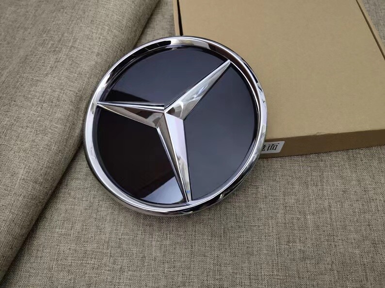 For 11-18 Mercedes-Benz w205 w212 3d Mirror Convex Star Badge grille ...