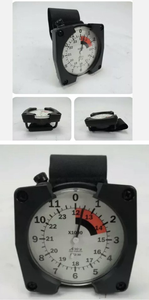 Alti-2 Sky Diving Aneroid Altimeter MA2-30 Black Military 24k Feet for ...