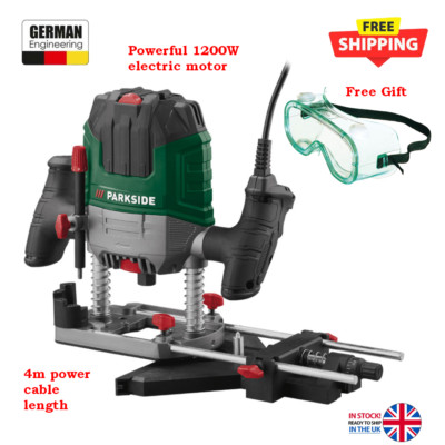 Electric Plunge Router 1200W Variable Speed Woodworking Carpentry Power ...