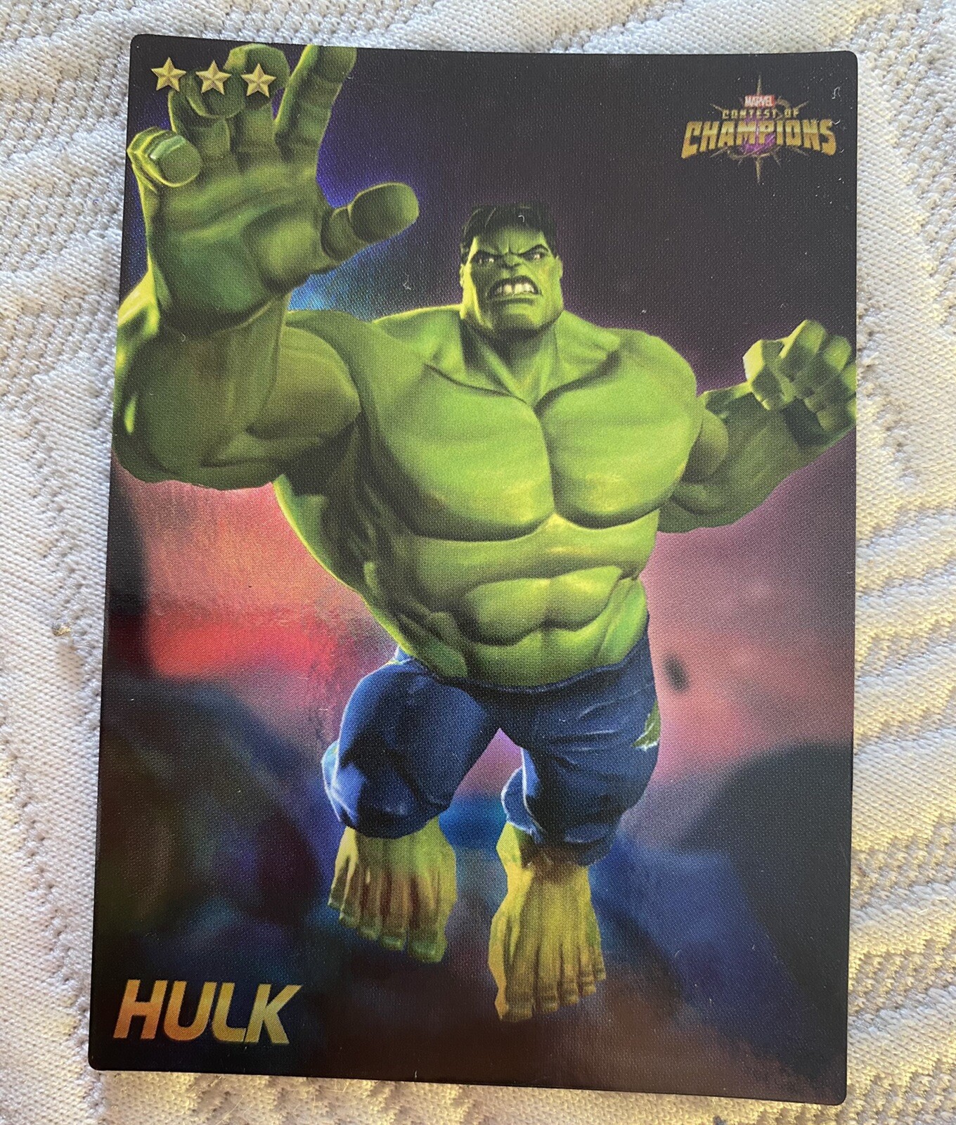Marvel Contest Of Champions Hulk Holographic Playing Card D&B 2019 | eBay