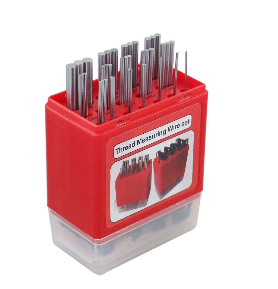 U.S. and Metric Thread Measuring Wire Set with Thread Measuring Wire ...