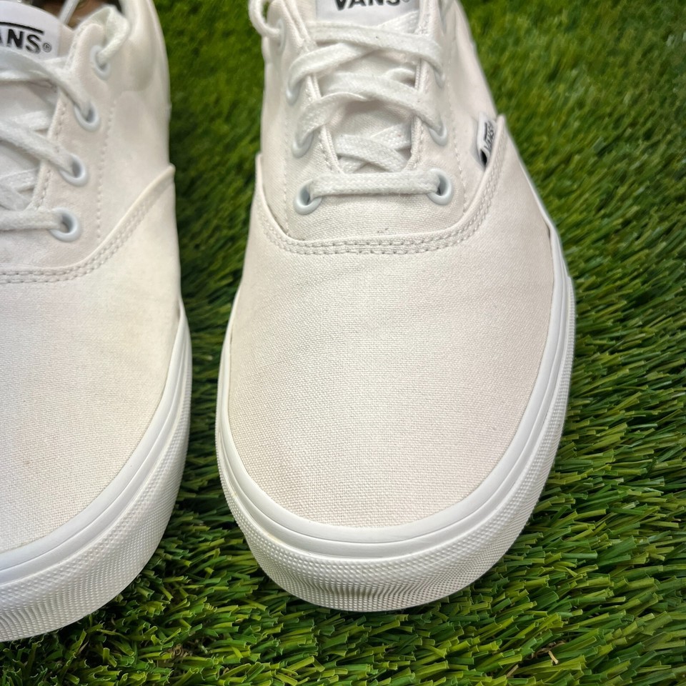 Vans Doheny Womens Size 9.5 White Athletic Casual Lace Up Shoes ...