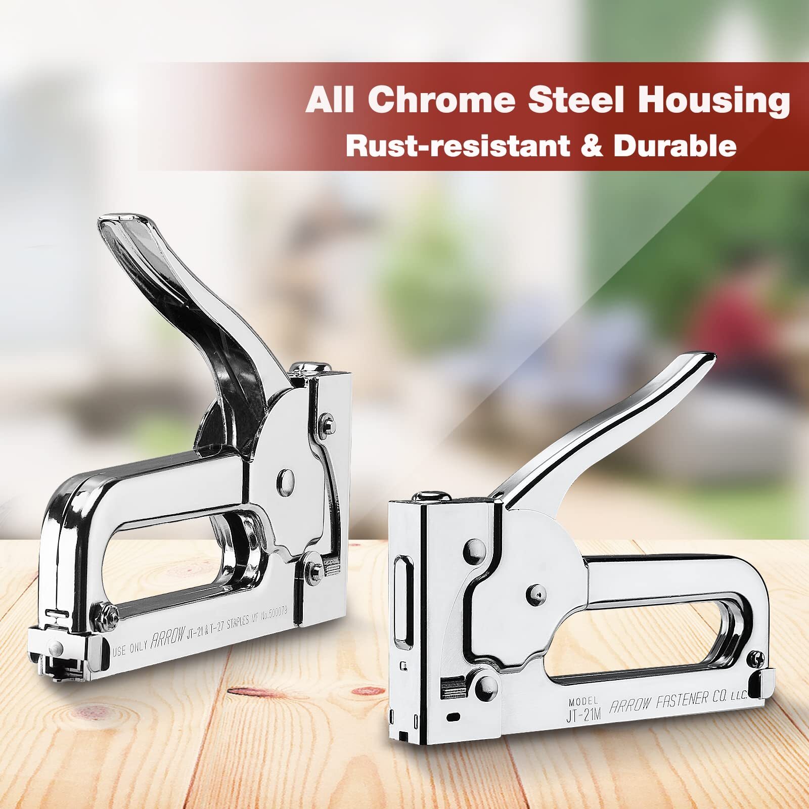 Arrow JT21CM Staple Gun Kit Light Duty Manual Stapler w/2000PC JT21 3/8 ...