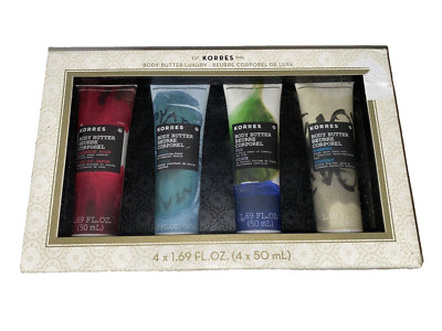 KORRES DELUXE Body Butter Collection 4 Piece LUXURY Gift Set - BRAND NEW | eBay