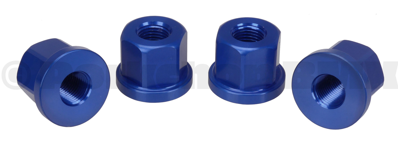 3/8" X 26T REGULAR axle nut set 7075 aluminum (SET OF 4) COBALT BLUE | eBay