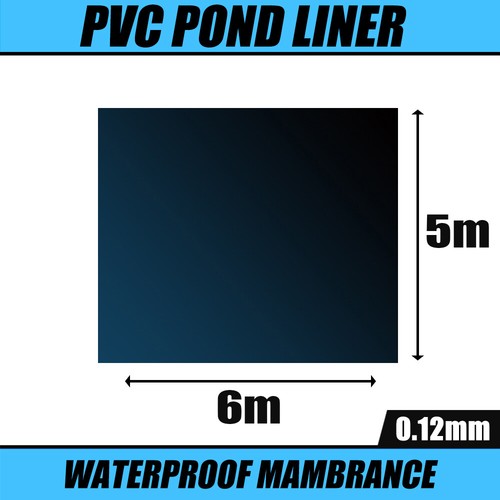 6mx5m Larger Fish Pond Liner PVC Membrane Gardens Landscaping Pools ...