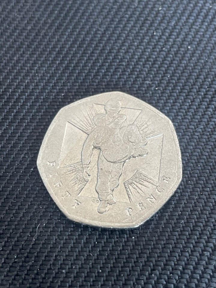 Rare 50p COIN 2006 Wounded Soldier Victoria Cross FIFTY PENCE COIN 50p ...