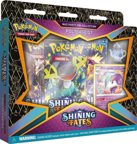 Pokémon TCG Shining Fates Mad Party Pin Collection [Polteageist] - New ...