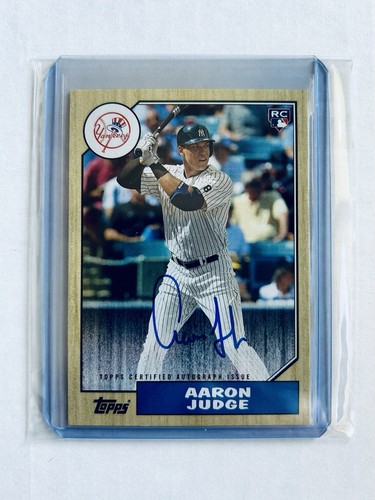 2017 Topps Aaron Judge RC 1987 Autograph AUTO 1987-AJU HOF? | eBay