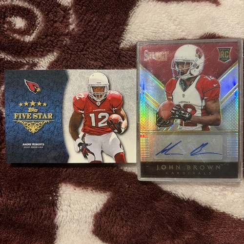 2 Signed Arizona Cardinals Cards Andre Roberts And John Brown | eBay