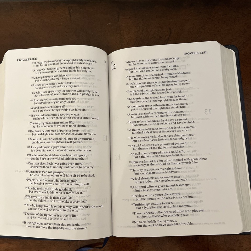 Holy Bible Concordance Single Column Edition NIV,Zondervan Navy Blue ...