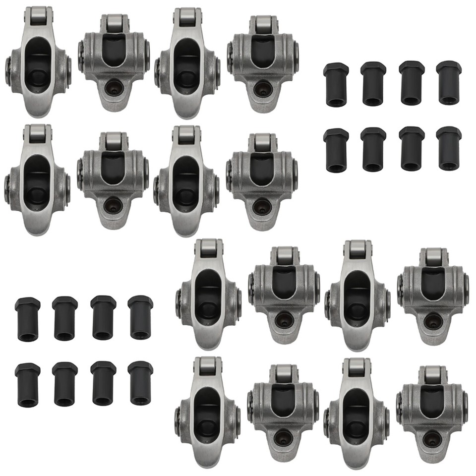 Stainless Steel Roller Rocker Arms & Stud For Chevy SBC 350 400 1.6 ...
