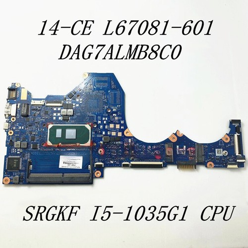 L67078-601 For HP 14-CE Motherboard DAG7ALMB8C0 With I5-1035G1 CPU ...