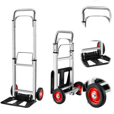 Heavy-Duty Hand Truck 350 LBS Dolly Cart w/ Practical P-shaped Handle ...