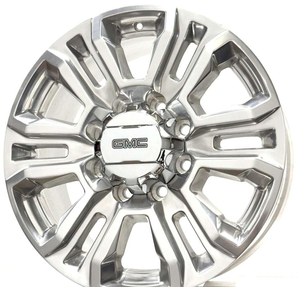 20" polished OE replica 5957 rims fits 2011 2025 GMC Sierra 2500 3500 ...