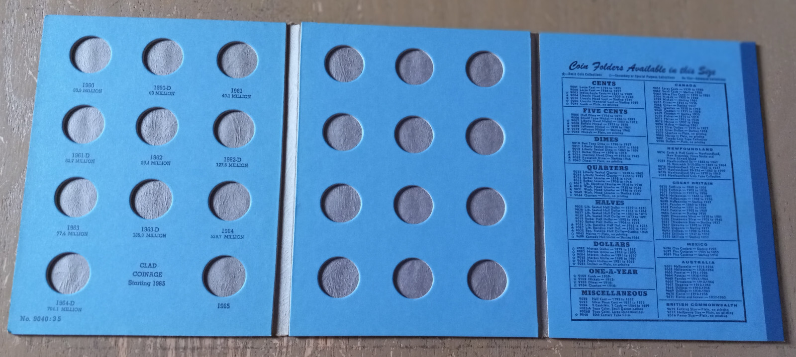 Lot of 7 Whitman Coin Folders(no coins) - NOS | eBay