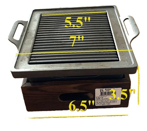 Japanese Korean Hibachi BBQ Picnic Table Top Grill Barbecue Stove ...