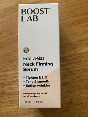 Boost Lab Edelweiss Neck Firming Serum 30ml Brand New In Box Tighten ...