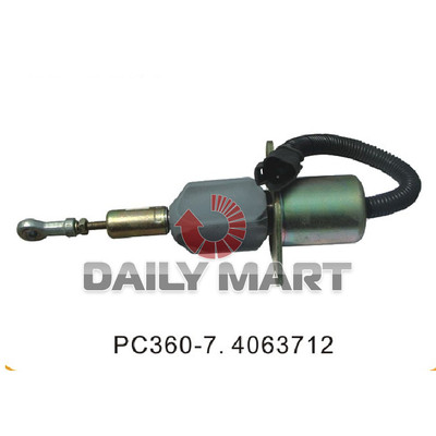 CUMMINS 4063712 6CT 8.3L KOMATSU EXCAVATOR DIESEL SHUT OFF SOLENOID NEW ...