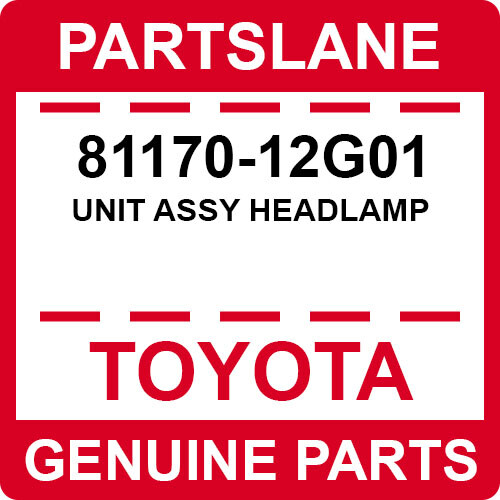 81170-12G01 Toyota OEM Genuine UNIT ASSY HEADLAMP | eBay