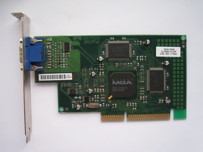 Matrox Graphics MGA-G100 AGP 4Mb - Vintage Graphics Card | eBay