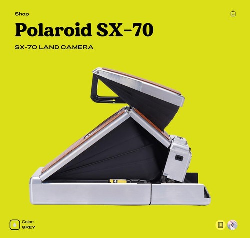 Polaroid SX-70 Land Camera -Vintage Folding Instant SLR Camera with ...