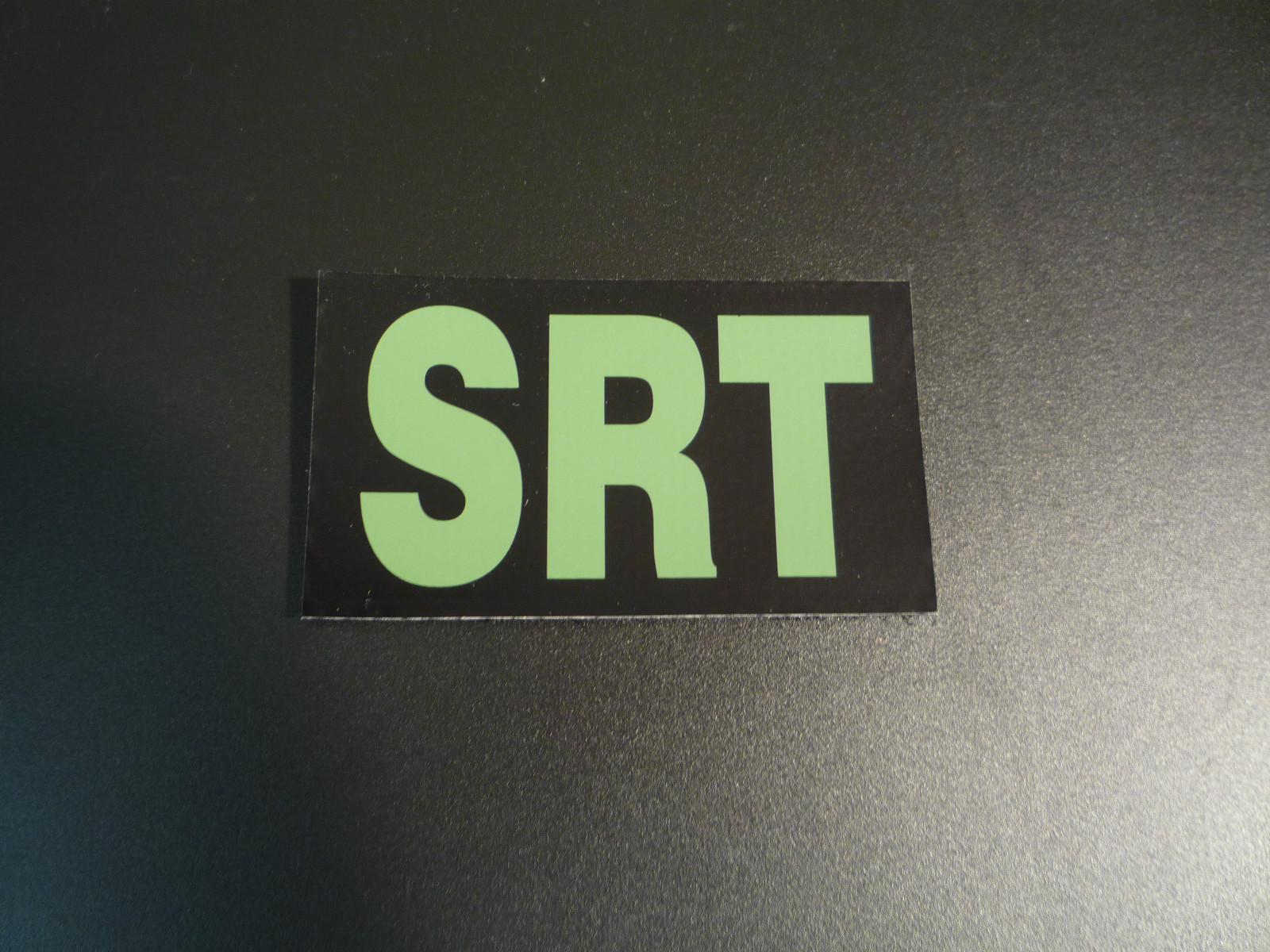 SRT patch od green on IR Magic Black SolasX 3.5"X2" W/VELCRO® BRAND ...