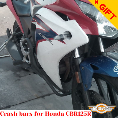 2011-2017 Honda CBR 125 R Engine Guard Crash Bars | Black | Steel ...