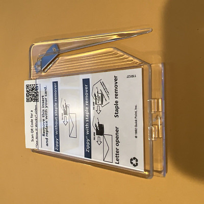 Blank Business Card Letter Opener-No Imprint All Clear As Seen In ...