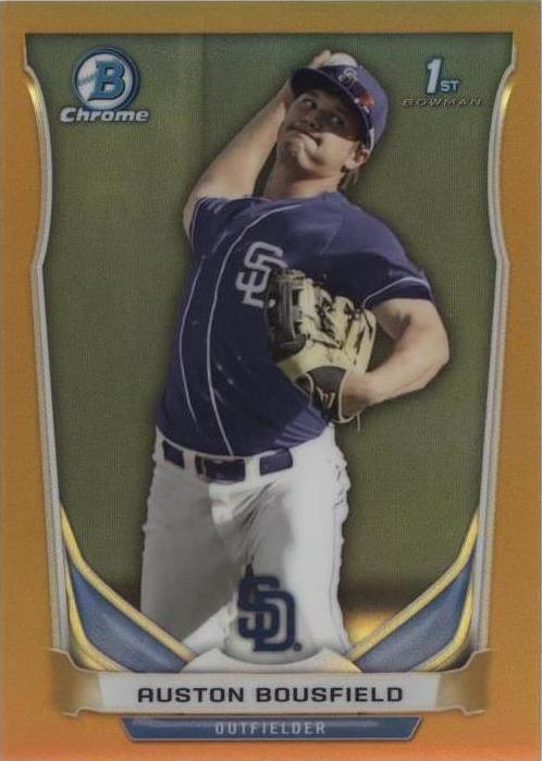 2014 Bowman Draft - Chrome Auston Bousfield #CDP127 Gold Refractor /50 ...