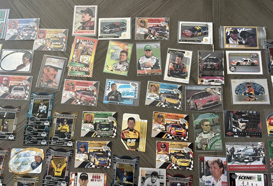 Huge Lot of 143 Nascar Racing Cards Rare/Die-Cut/Foil/rookies/ Check It ...