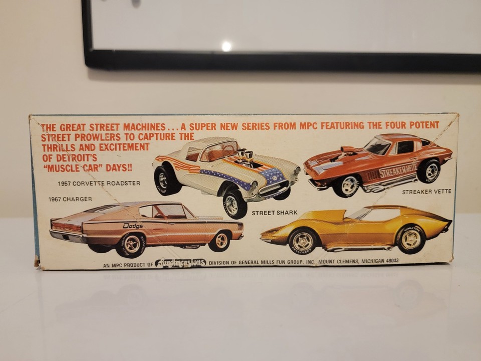 *Rare / Vintage* MPC Great Street Machines '57 Corvette (Empty) Box # 1 ...