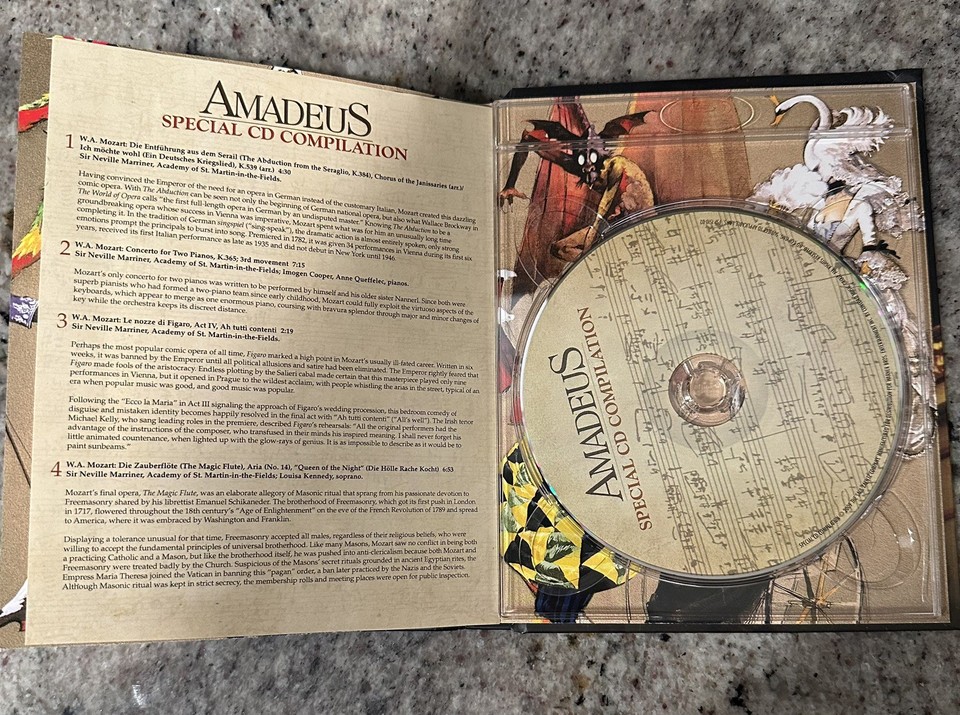 Amadeus: Director's Cut Blu-ray Book 2-Disc Set With Bonus CD Like New ...