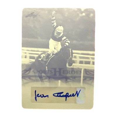 Jean Cruguet 2013 Leaf Sports Heroes 1/1 Plate Autograph Horse Racing ...