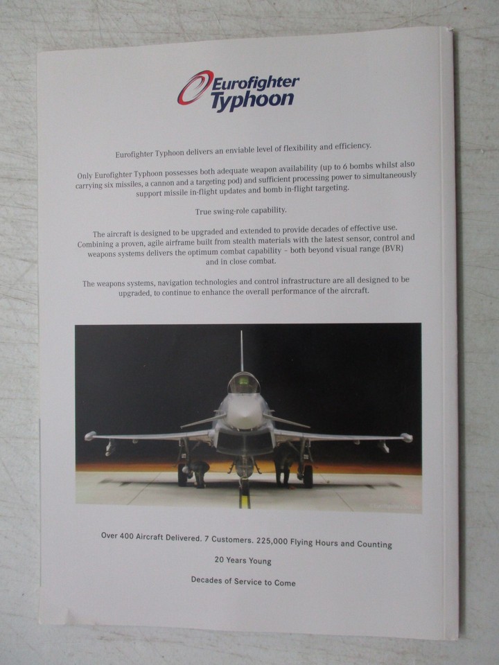 EUROFIGHTER TYPHOON UK MAGAZINE 2014 AIR FORCES MONTHLY 20TH ...