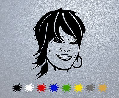 STICKER PEGATINA DECAL Whitney Houston Face | eBay