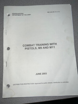 US Army Field Book, Mike 9 and Mike 11, Marksmanship 3-23.35 softcover ...