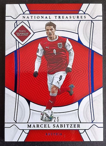 2022 Panini National Treasures World Cup Base Card Marcel Sabitzer #8 ...