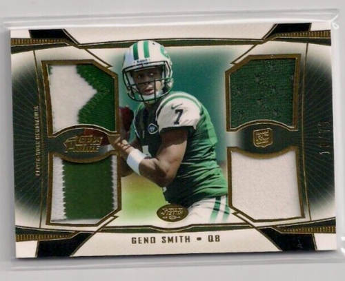 2013 🔥 GENO SMITH 2 Rookie CARDS🏈Topps Prime QUAD+💥Triple Threads Jumbo ...