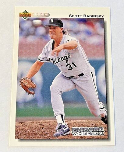 1991 Upper Deck MLB Baseball Trading Card #594 Scott Radinsky Chicago ...