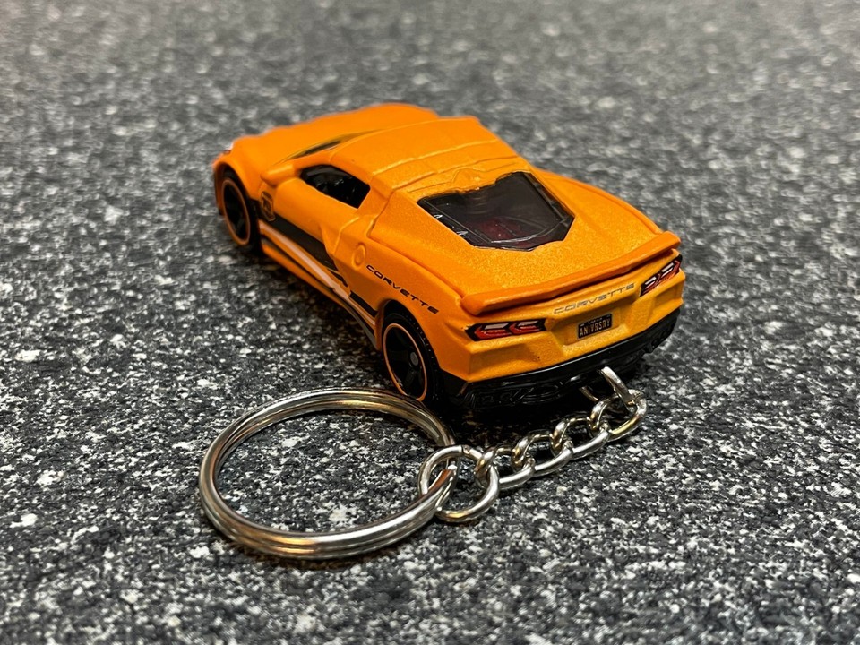 C8 Corvette Stingray Orange Keychain Z51 Hot Wheels Matchbox | eBay