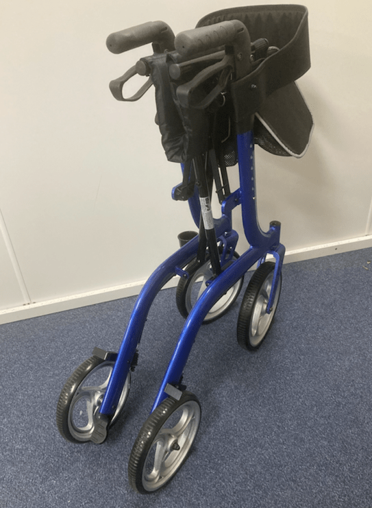 Days Superlight 4 Wheel Walker with Built-in Seat and Canvass Backrest ...